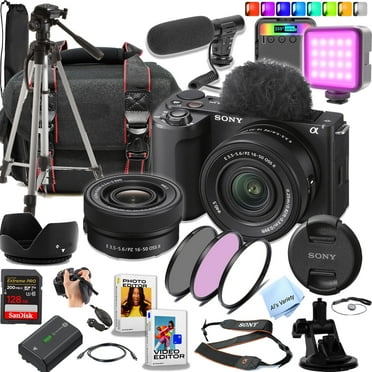 Sony ZV-E10 Mirrorless Camera with 16-50mm Lens (Black) - Walmart.com