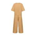 CIENVNSTG 2 Piece Pajamas for Women Set Summer Solid Color Short Sleeve ...