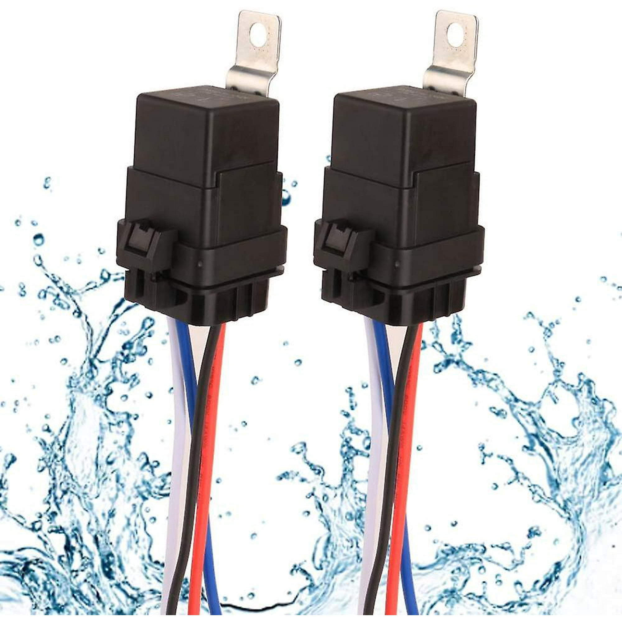Bosch 4 Pin Relay Switch 2pcs Waterproof Automotive Relay 12v30a/40a 4 ...