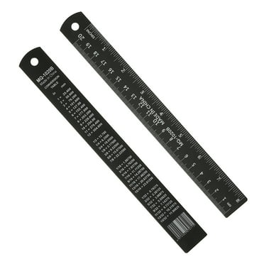 Uxcell 15cm 6 Inch Wood Rulers 2 Scale Office Measuring Wooden Rulers ...