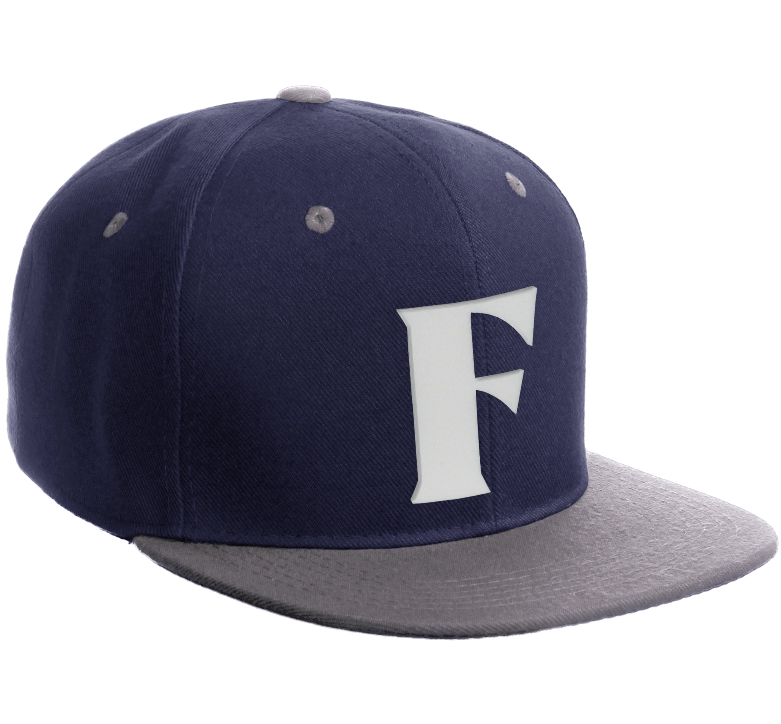 Daxton Classic Snapback Hat 3D Capital Alphabet Letters Flat Bill Visor ...