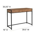 Flash Furniture Cumberland Collection Computer Desk in Rustic Wood ...