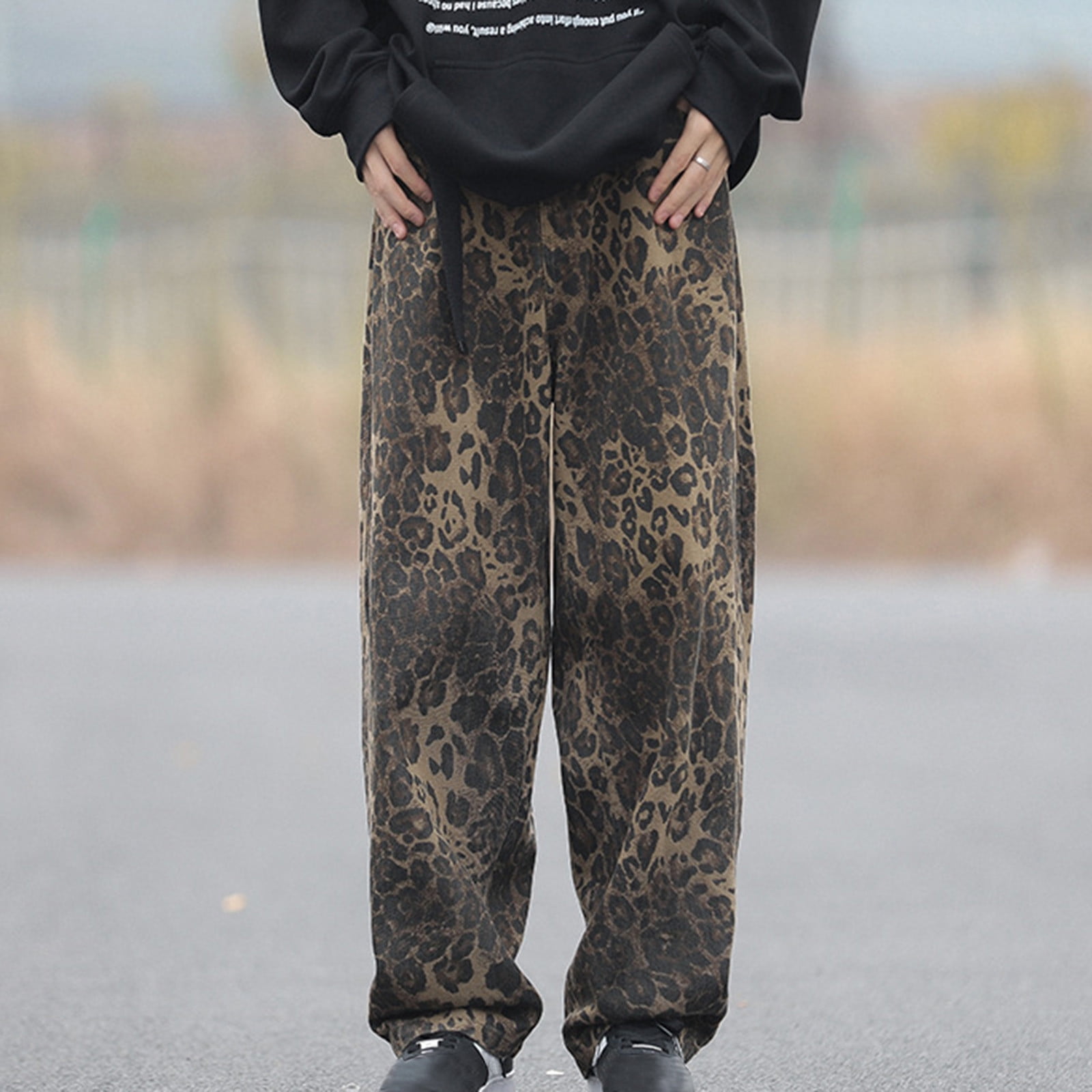 Click here for Eqwljwe Summer Saving!leopard Print Jeans For Wome... prices