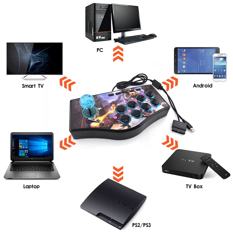 Buy Retro Arcade Game Rocker Controller Usb Joystick For Ps2 Ps3 Pc No A Online At Lowest Price