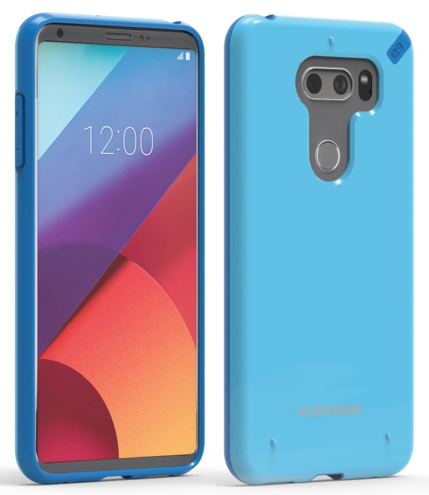 PureGear [Aqua Blue] SlimShell Hard Case Cover for LG V30/V30 Plus/V30 ...