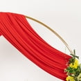 BalsaCircle 18 feet Red 4-Way Stretch Spandex Divider Backdrop Curtain ...