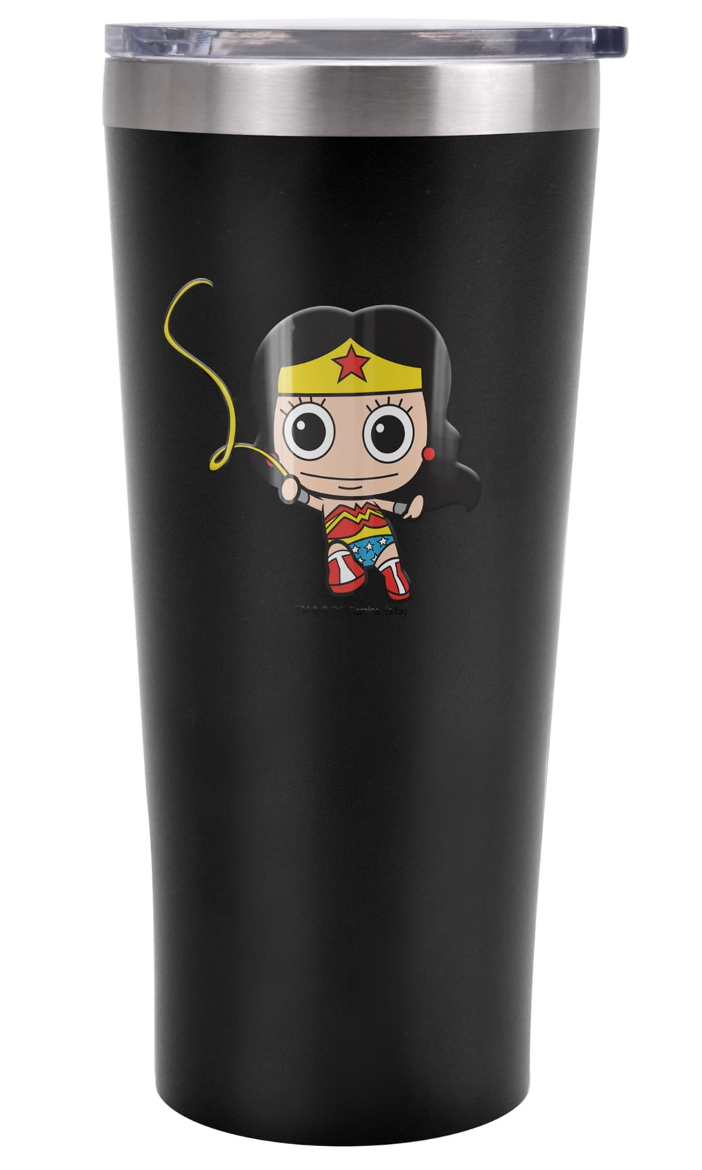 Wonder Woman Official Cute Chibi Golden Lasso 20 oz Travel Tumbler ...