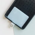 16 Pack Cell Phone Lanyard Tether Tab with Metal Ring, 2 Colors(White ...
