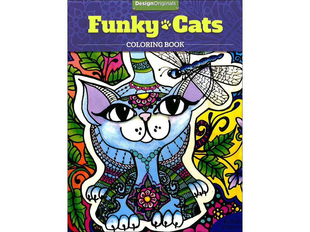 Design Originals Funky Cats Coloring Bk - Walmart.com