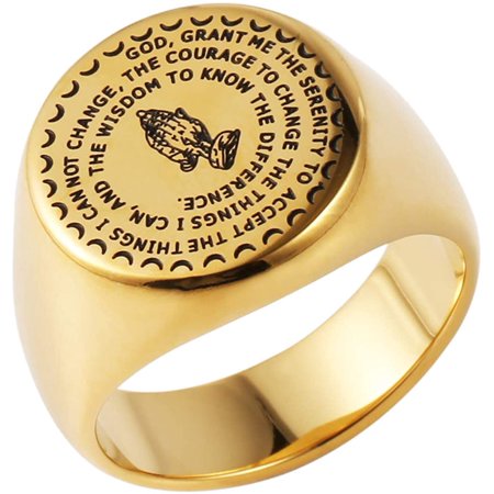 SHTUUYINGG Bible Verse Prayer Rings Christian Jewelry Silver/Gold ...