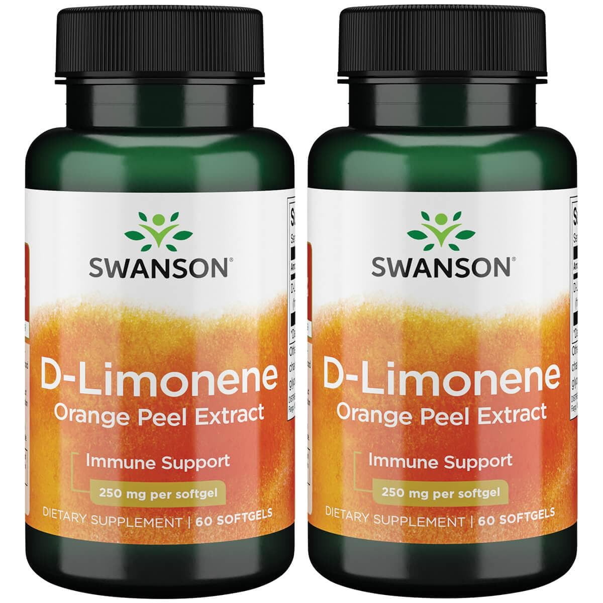 Swanson D-Limonene Orange Peel Extract 250 mg 60 Sgels 2 Pack - Walmart.com