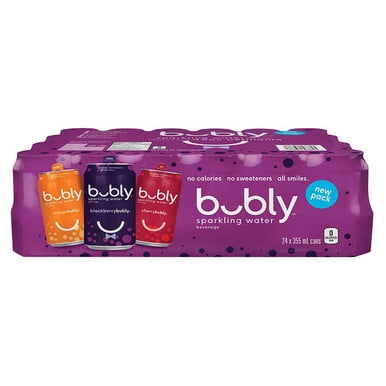 Bubly Sparkling Water Beverage Variety Pack- 24 × 355 mL - Walmart.ca