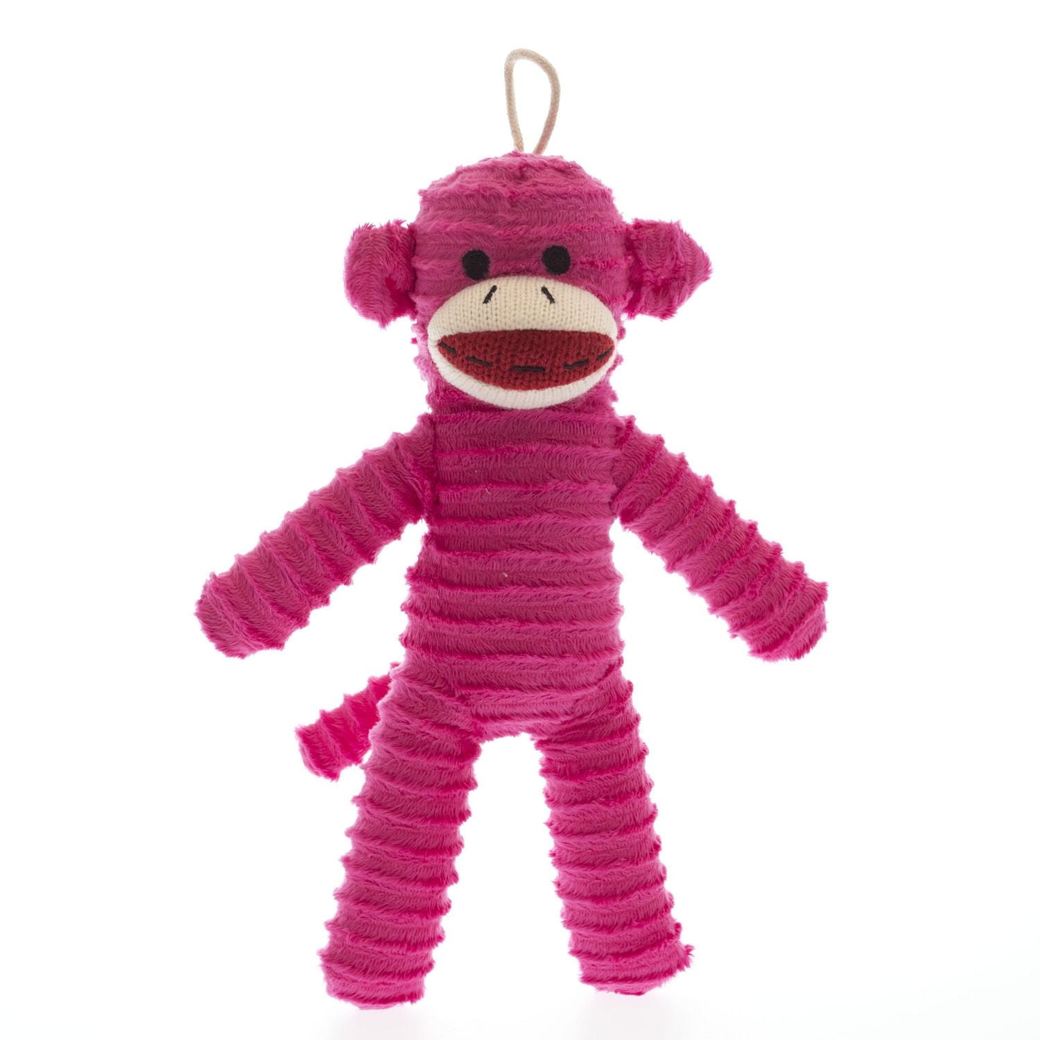 Only The Best For My Dog ® 9-inch Stuffed Plush Squeaky Sock Monkey Dog ...