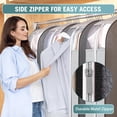 10" Gusseted Garment Bags with Clear Window, 32" Suit Bags for Closet ...