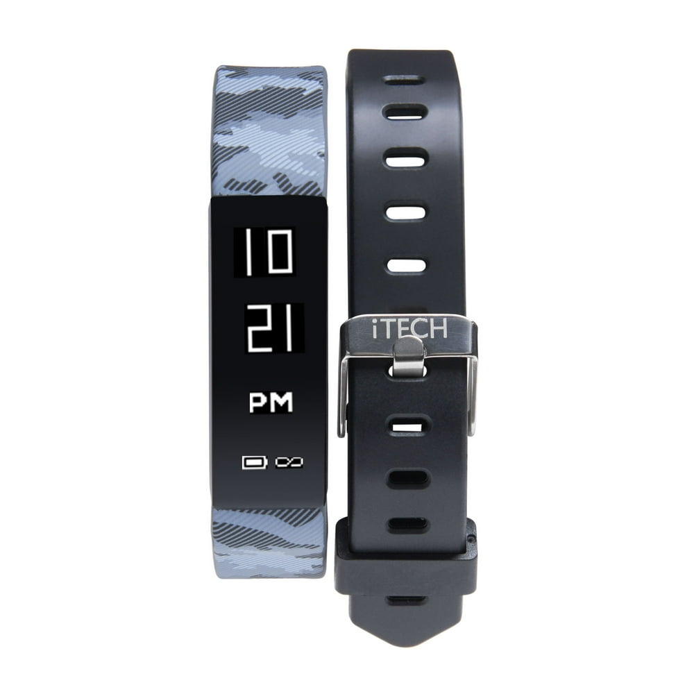 iTech - iTech Sport Activity Tracker with Interchangeable Strap, Grey ...