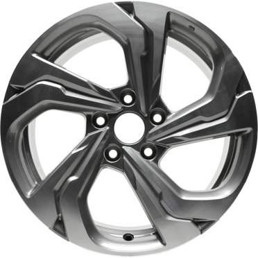 Remanufactured Machined and Painted Black Aluminum Wheel 17 x 7 ...