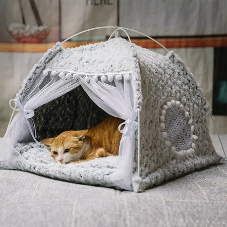 Tongliya Cat litter summer cat tent cat cat house semi-enclosed pet bed ...