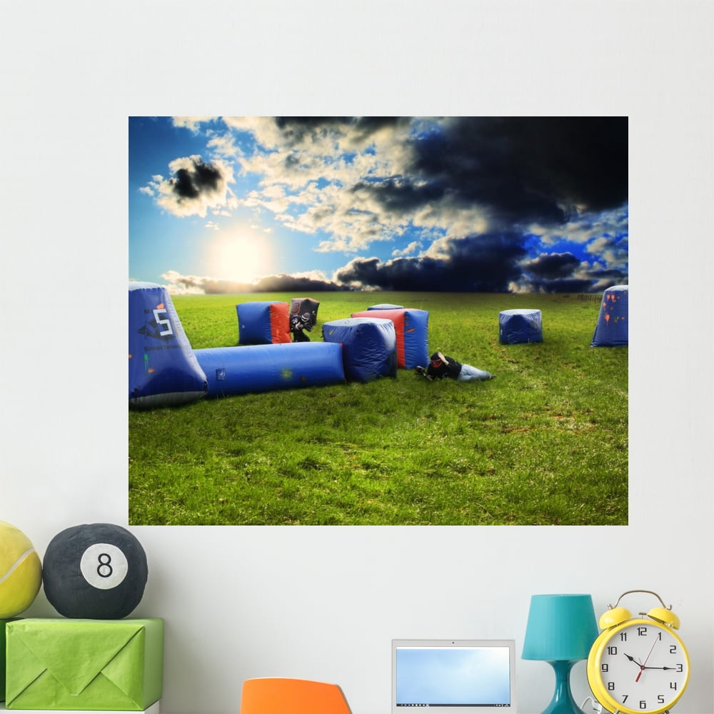 Supair Paintball Wall Mural by Wallmonkeys Peel and Stick Graphic (48 ...