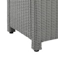 HomeStock Gothic Glamour Outdoor Wicker Coffee Table Gray, Tempered ...