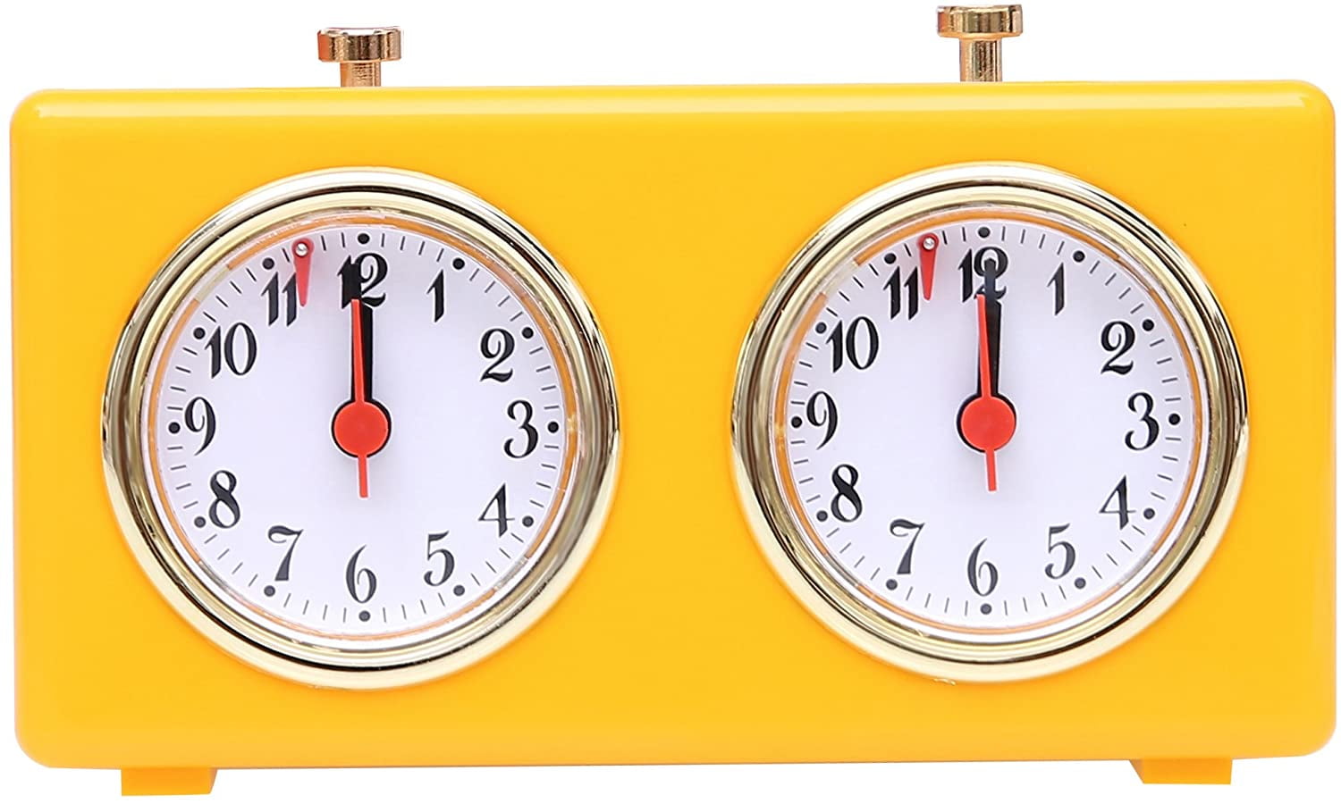 Retro Analog Chess Clock Timer - Wind-Up Mechanical Chess Clock with Large Easy-to-Read Dials ...