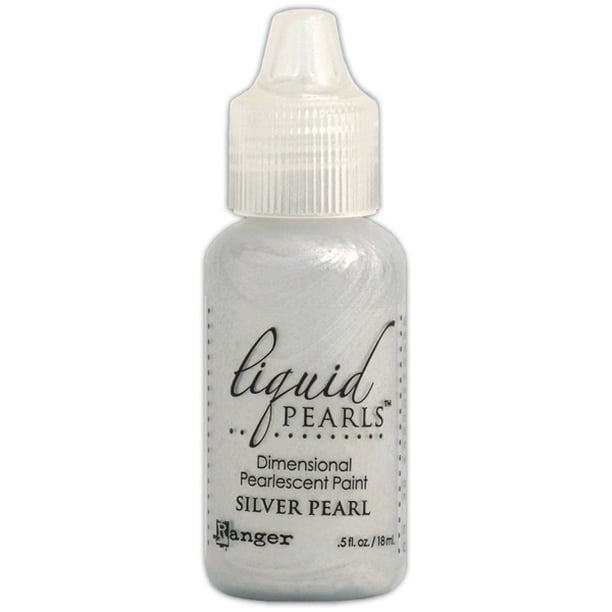 Liquid Pearls Dimensional Pearlescent Paint .5oz-Silver Pearl - Walmart ...