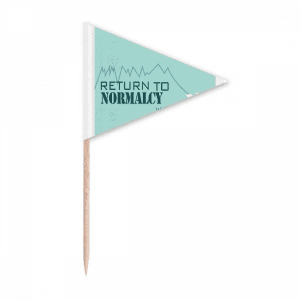 Election Slogan Return Normalcy Toothpick Triangle Cupcake Toppers Flag ...