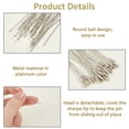 40Pcs Alloy Stainless Steel Lapel Pins Brooch Findings with Brass Ball ...