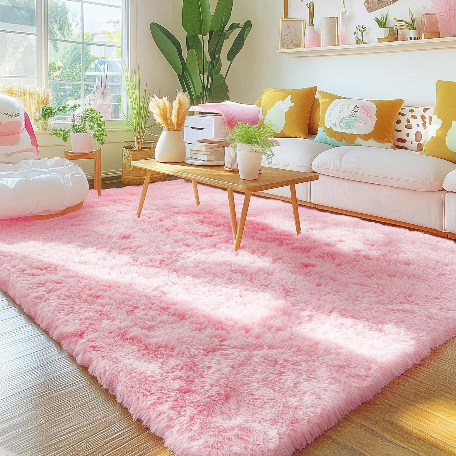 Click here for Siabc-Fluffy Area Rug For Living Room Bedroom  3x5... prices