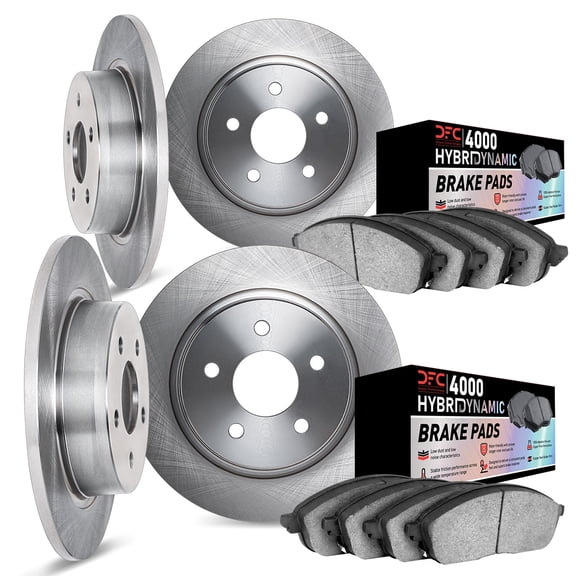Dynamic Friction Company Front and Rear Geospec Brake Rotors Kit | 4000 ...