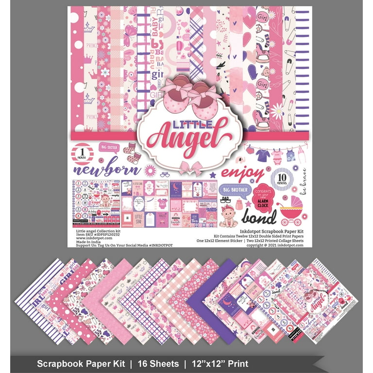 Light Pink Scrapbook Paper