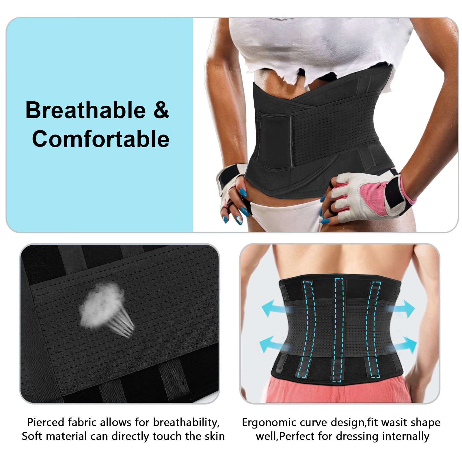 Womens Back Brace for Lower Pain Relief & Herniated Disc Sciatica,Back ...