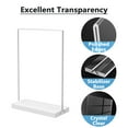 MaxGear 5x7 Acrylic Sign Holder, 6 Pack, Double Sided, Ideal for ...