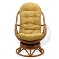 Bali Handmade Natural Rattan Wicker Swivel Rocking Chair, Colonial ...