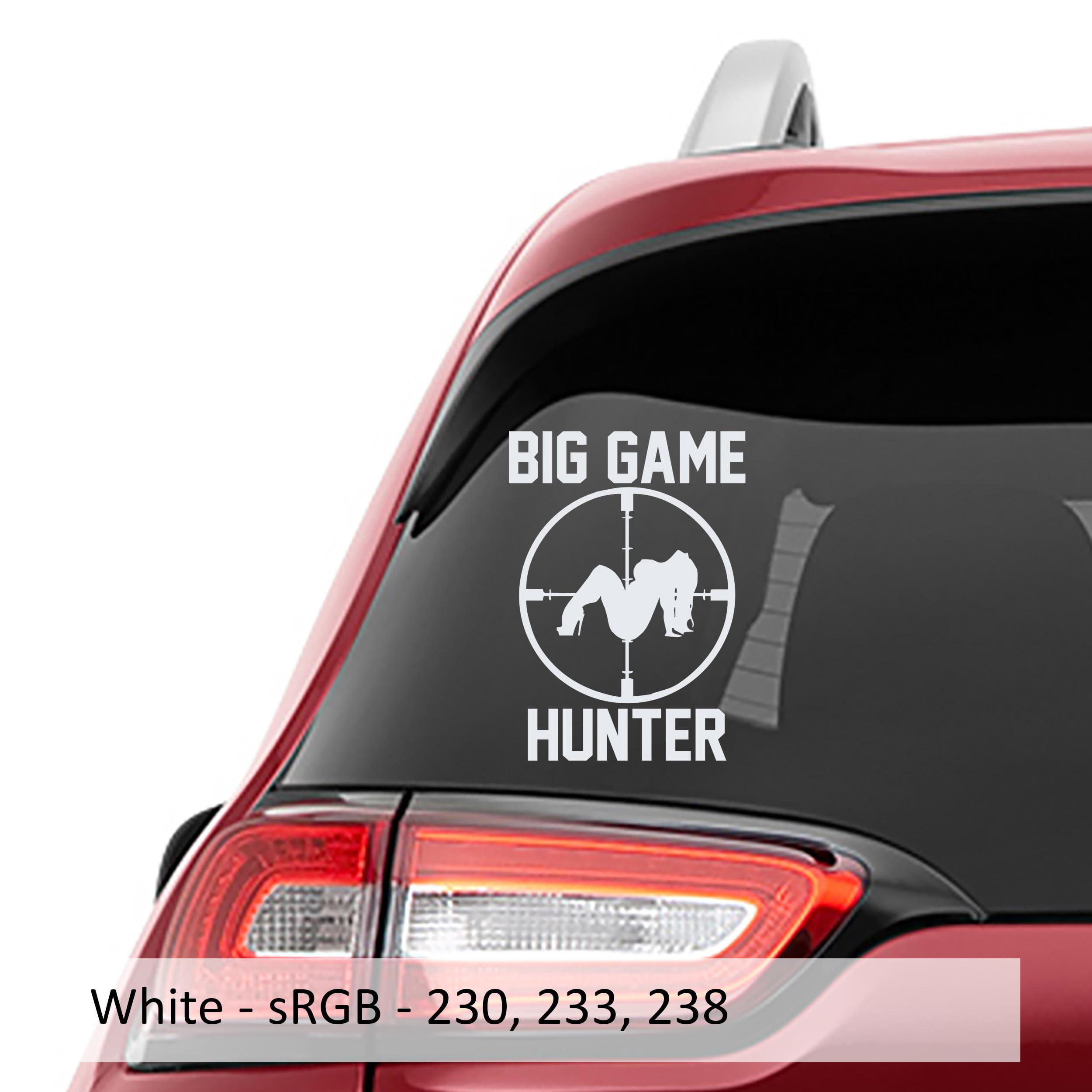 Collectible Decals Funny Big Game Hunter Vinyl Decal - Walmart.com