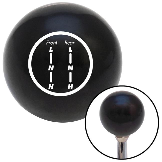 American Shifter White Transfer Case No.7 Black Shift Knob with M16 x 1 ...