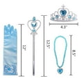 8Pcs Princess Dress Up Party Accessories with Crown Wand Gloves ...