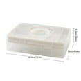 Double Layer Stackable Carry Box Clear Plastic Organiser Storage Box ...