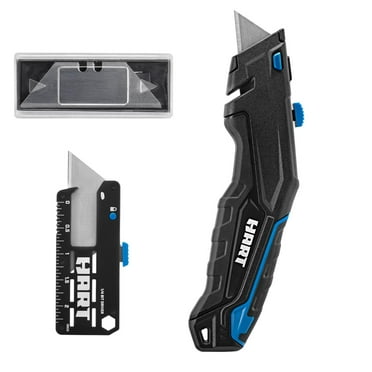 HART Pro Grip Retractable Utility Knife, 4-Blade Storage Handle ...