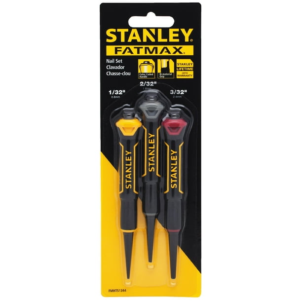 Stanley FatMax FMHT51344 Nail Set 3 Piece Set - Walmart.com - Walmart.com
