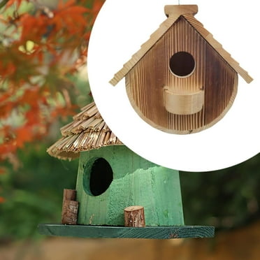 Navaris Pine Wood Small Bird Nesting Box - Suitable for Robin ...