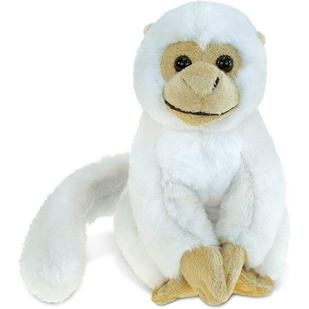 White Long Tail White Squirrel Monkey Plush, 12.5 Inch Super Soft ...