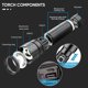 Zacro 100000 High Lumens Rechargeable LED Flashlight, 5 Modes Super ...