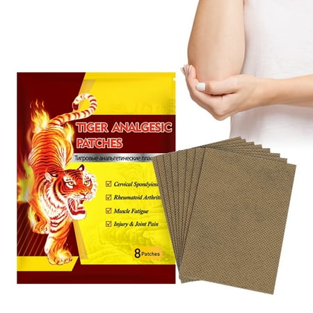 Body Herbal Plaster 8PCS Tiger Analgesic Balm Patches Relieve Neck ...