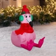Airblown Christmas Yard Inflatables Light Sitting Flamingo SM (WM ...