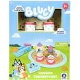 Bluey Tea Party Set, Wooden 20-Piece Pretend Play Set with Tray, Teapot ...