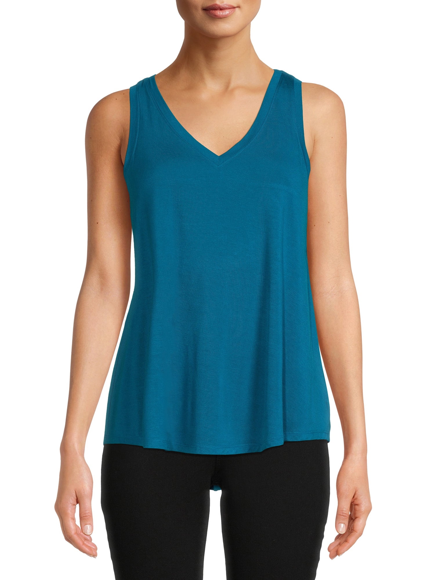 Time and Tru Women's High Low Tank Top - Walmart.com