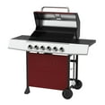 Free Shipping! Expert Grill 6 Burner Propane Gas Grill in Red with 696 ...