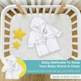 Spasilk Baby Hooded Terry Bathrobe & Booties Set, Gray Zebra Design ...