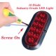 Solid 6" Surface Mount Oval Red LED Light Function as Brake Stop Turn ...