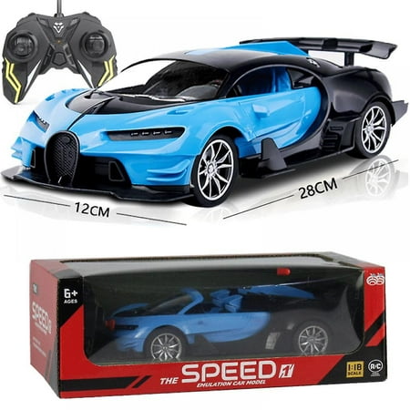 Blue Veyron Rc Car Children's Remote Control Sports Car Simulation Car ...